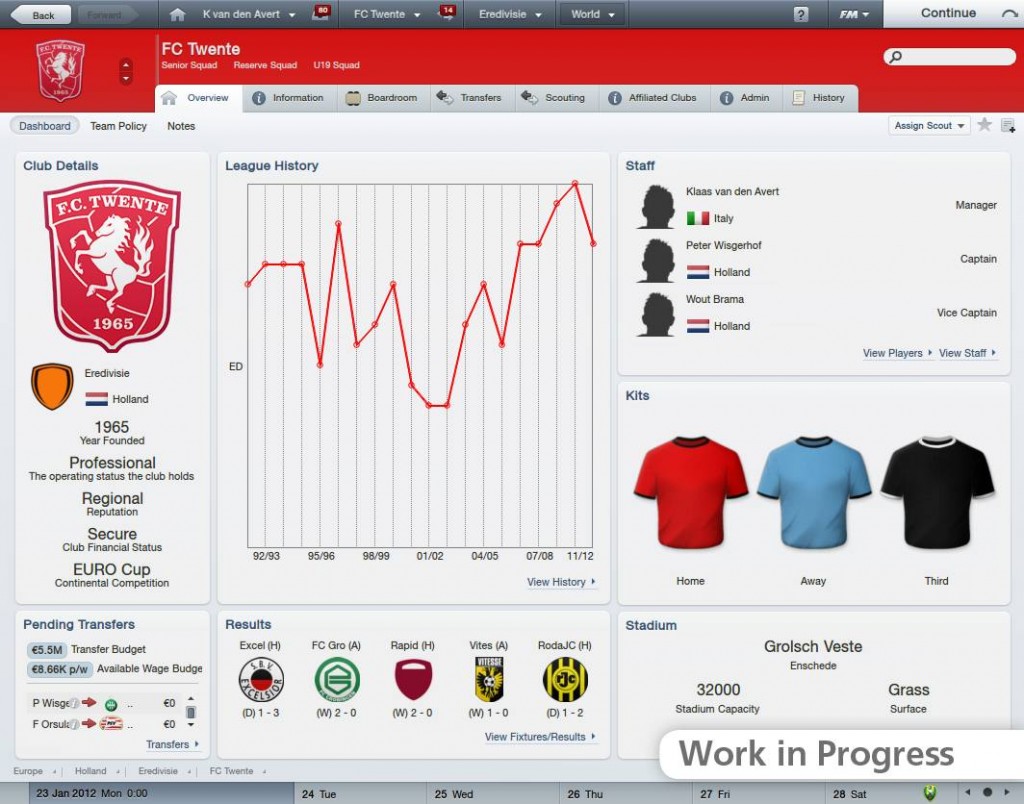 Football Manager 2012: More Screenshots Show