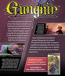 Atlus USA announces Gungnir for PSP