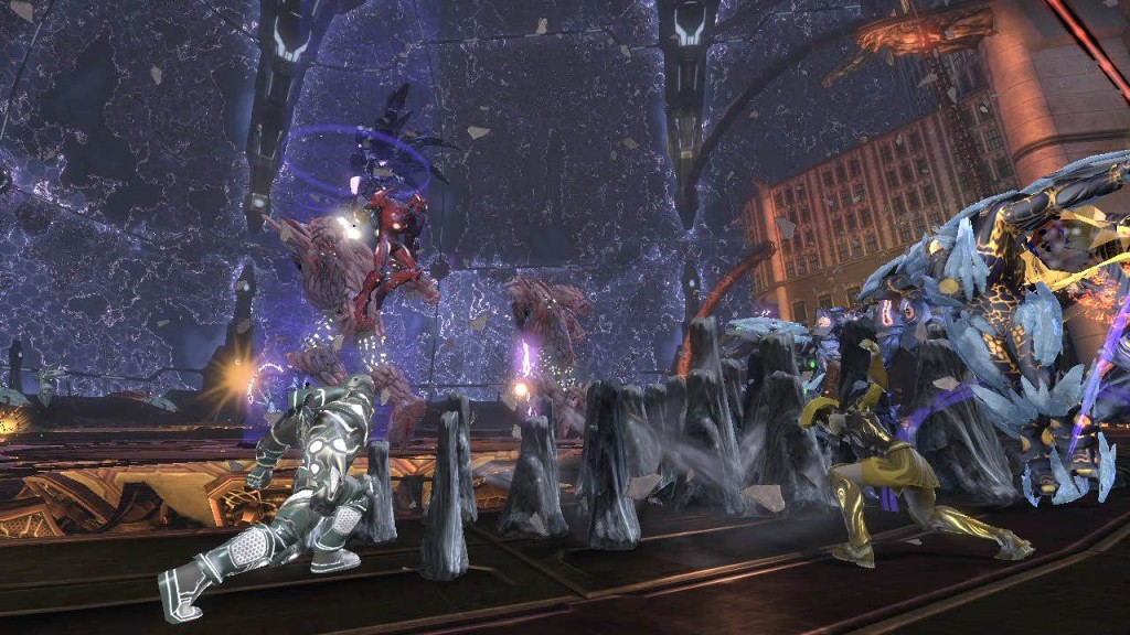 DC Universe Online: Seven combative launch screens