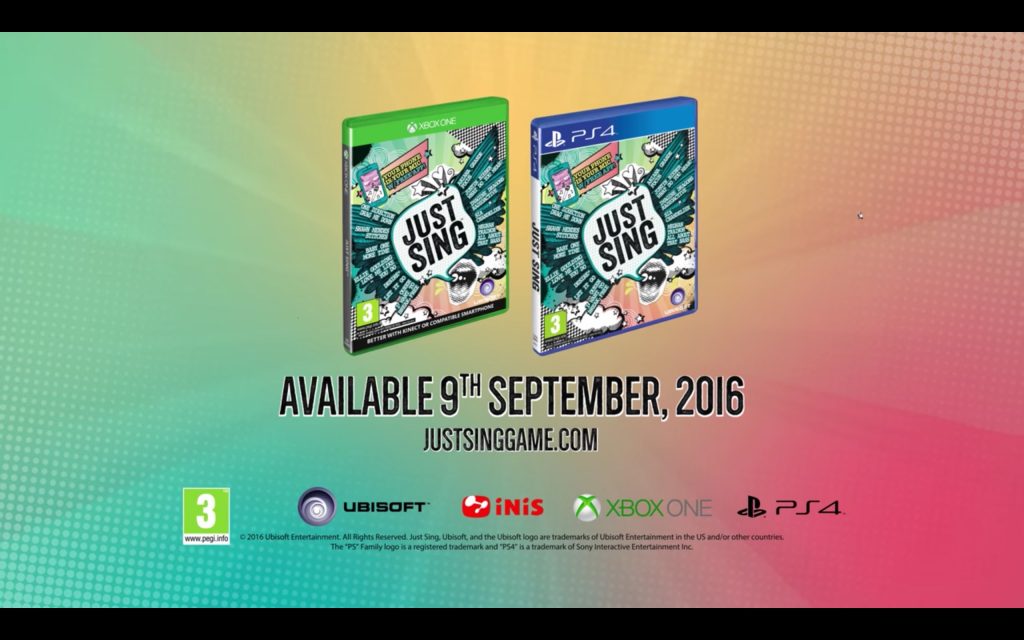 Just Sing Announced For PS4 and Xbox One By Ubisoft
