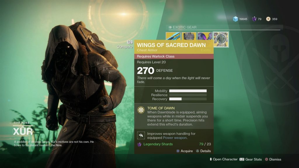 Destiny 2 Xur Exotics: Merciless, Raiden Flux, Doom Fang Pauldron