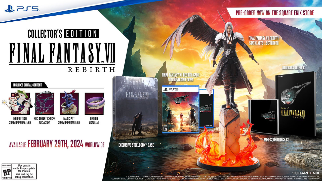 Final Fantasy 7 Rebirth Deluxe And Collector s Editions Revealed