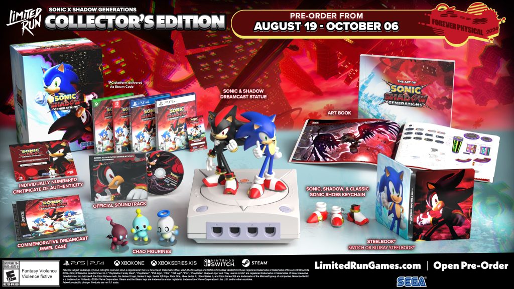 Sonic X Shadow Generations Collector’s Edition enthüllt, enthält ...