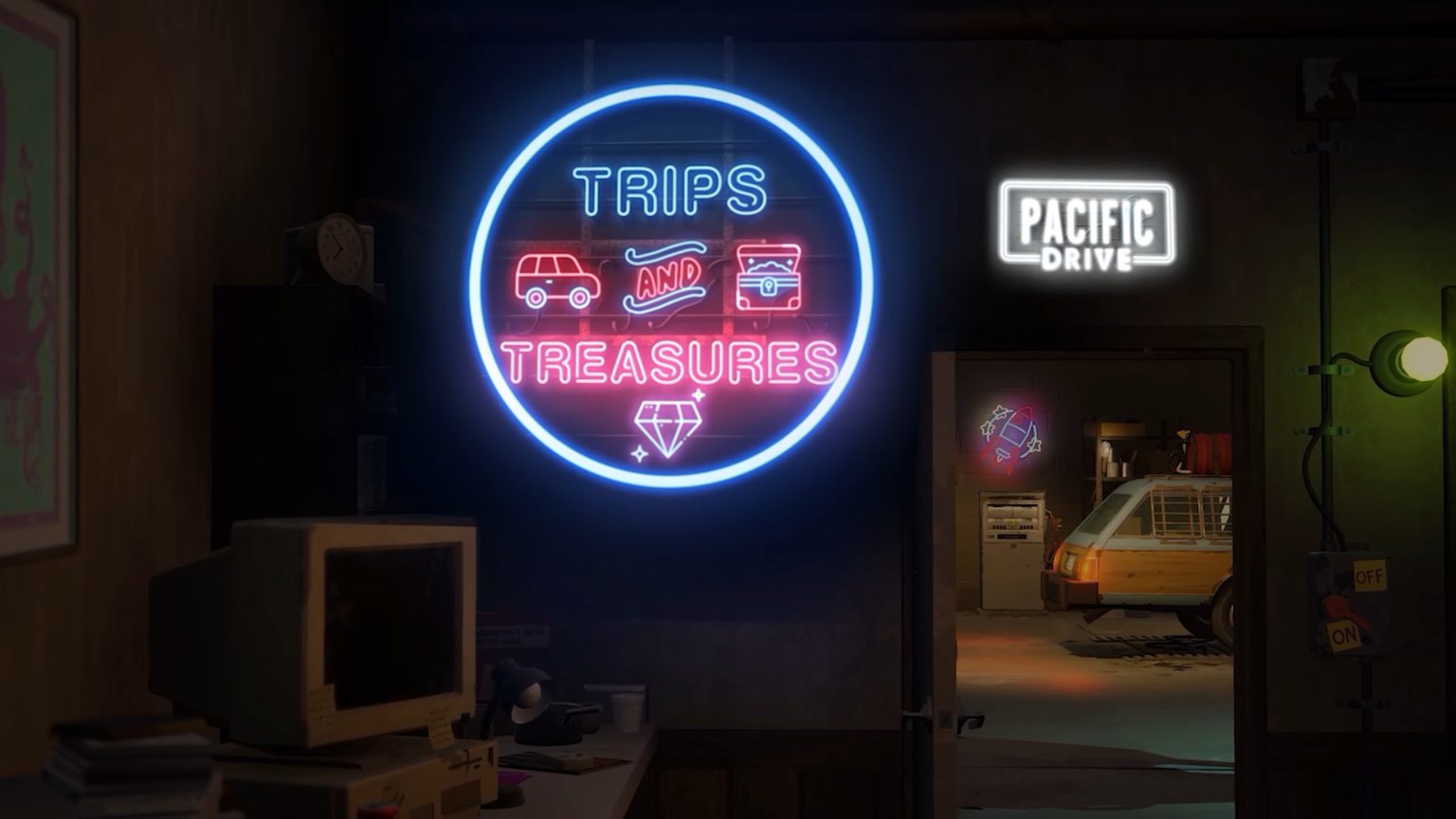 Pacific Drive’s Winter Update Adds Goldshells and Garage Decoration